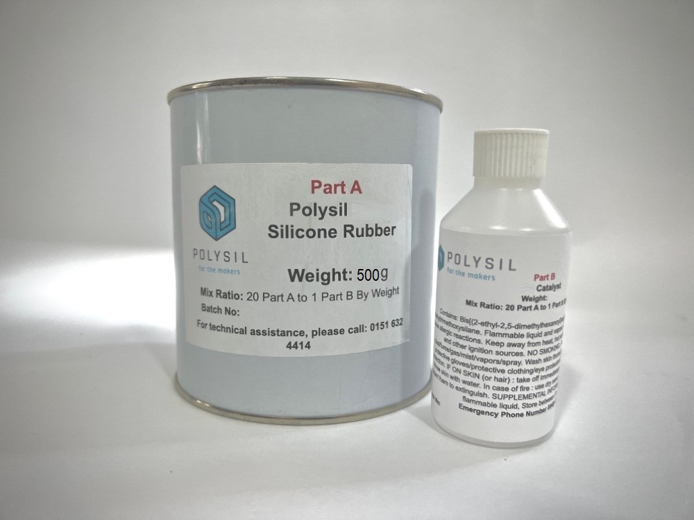 Silicone Rubber Kit Economy (500g + 25g) - Polysil