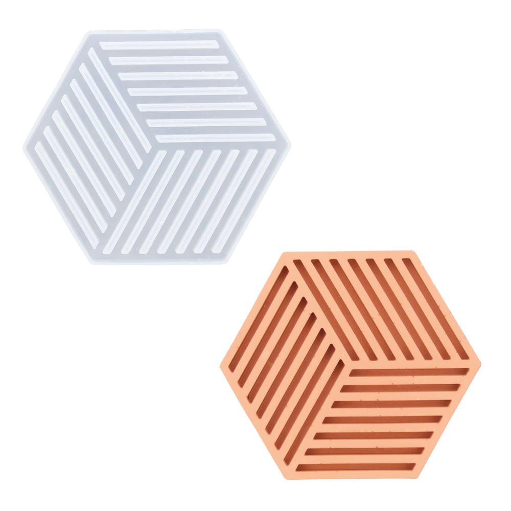 Hexagon Pot Stand Mould - Polysil