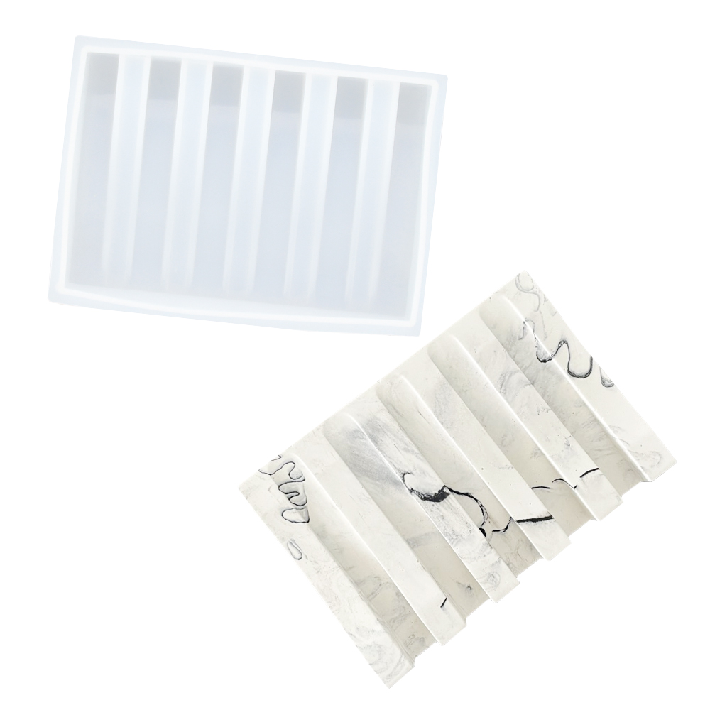 Rectangle Soap Dish Mould - 12cm - Polysil