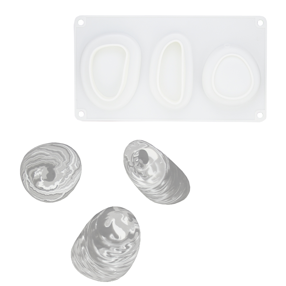 Cobblestone Motif x 3 Mould - Polysil