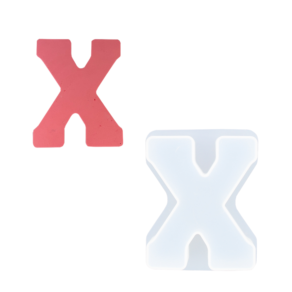 Letter 'X' Mould - Polysil